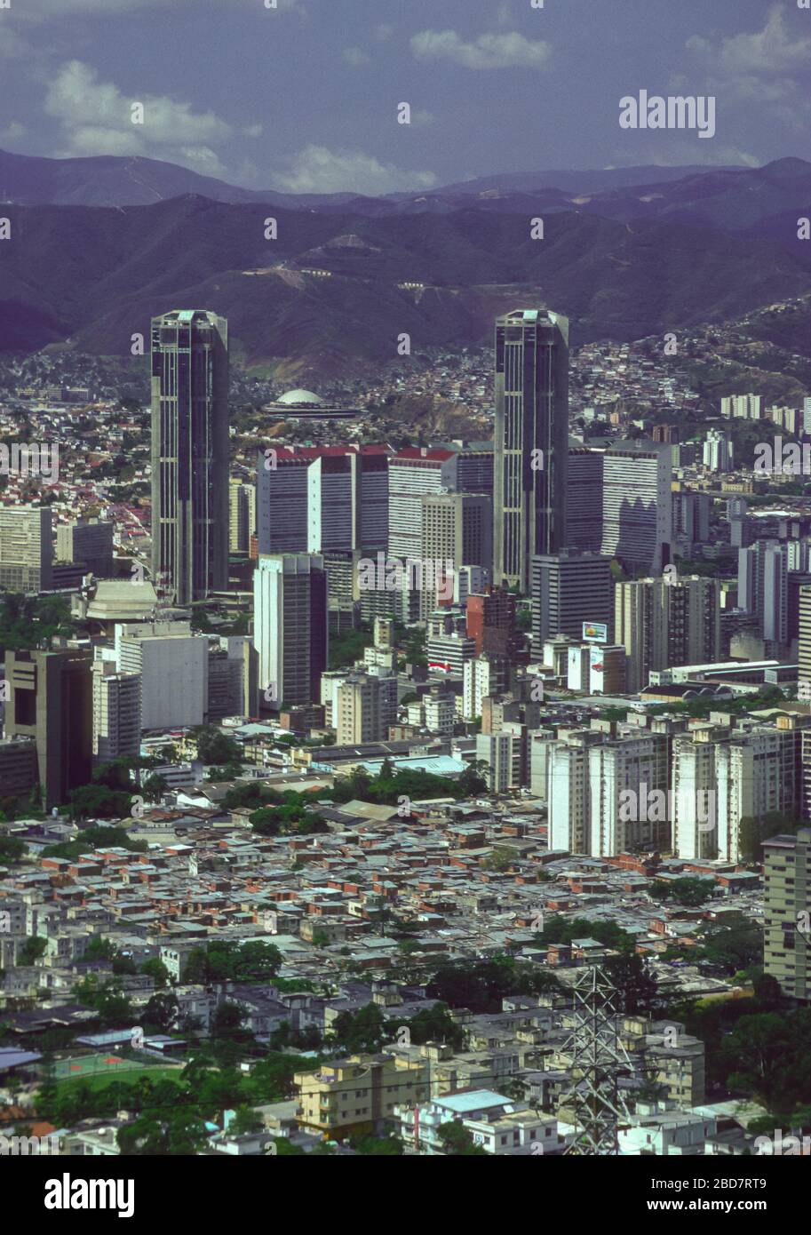 CARACAS, VENEZUELA - Parque Central buildings in city of Caracas Stock ...