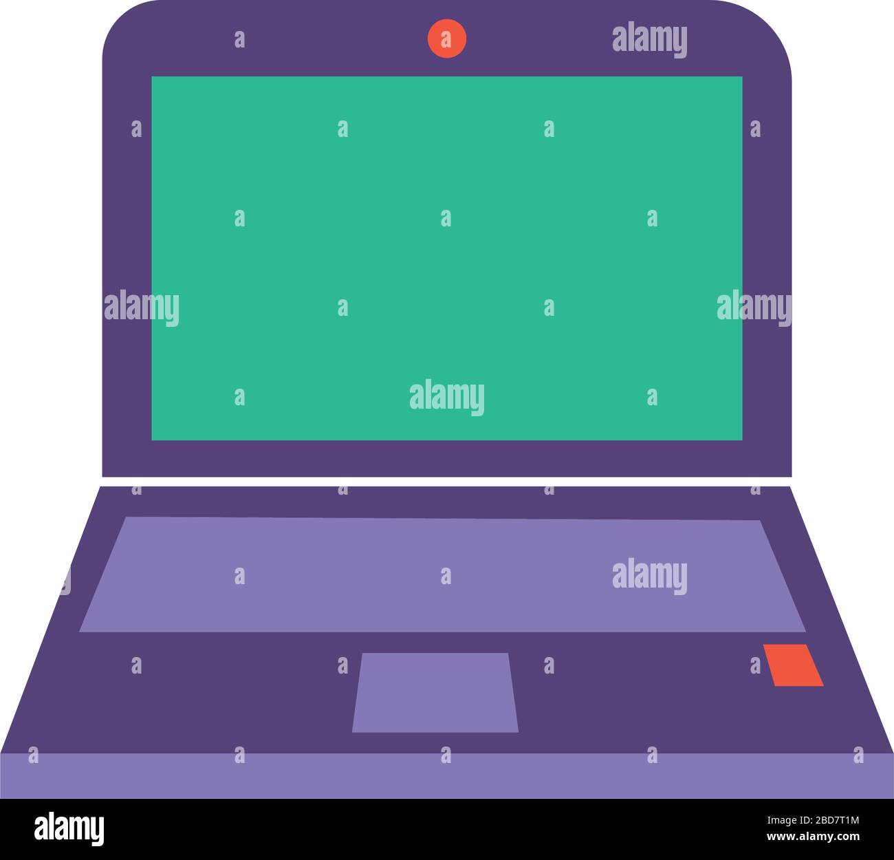 laptop computer flat style Stock Vector Image & Art - Alamy