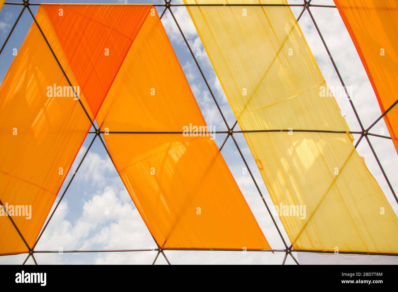 Mobile dome decoration design. A Geodesic Dome Tents. A hemispherical ...