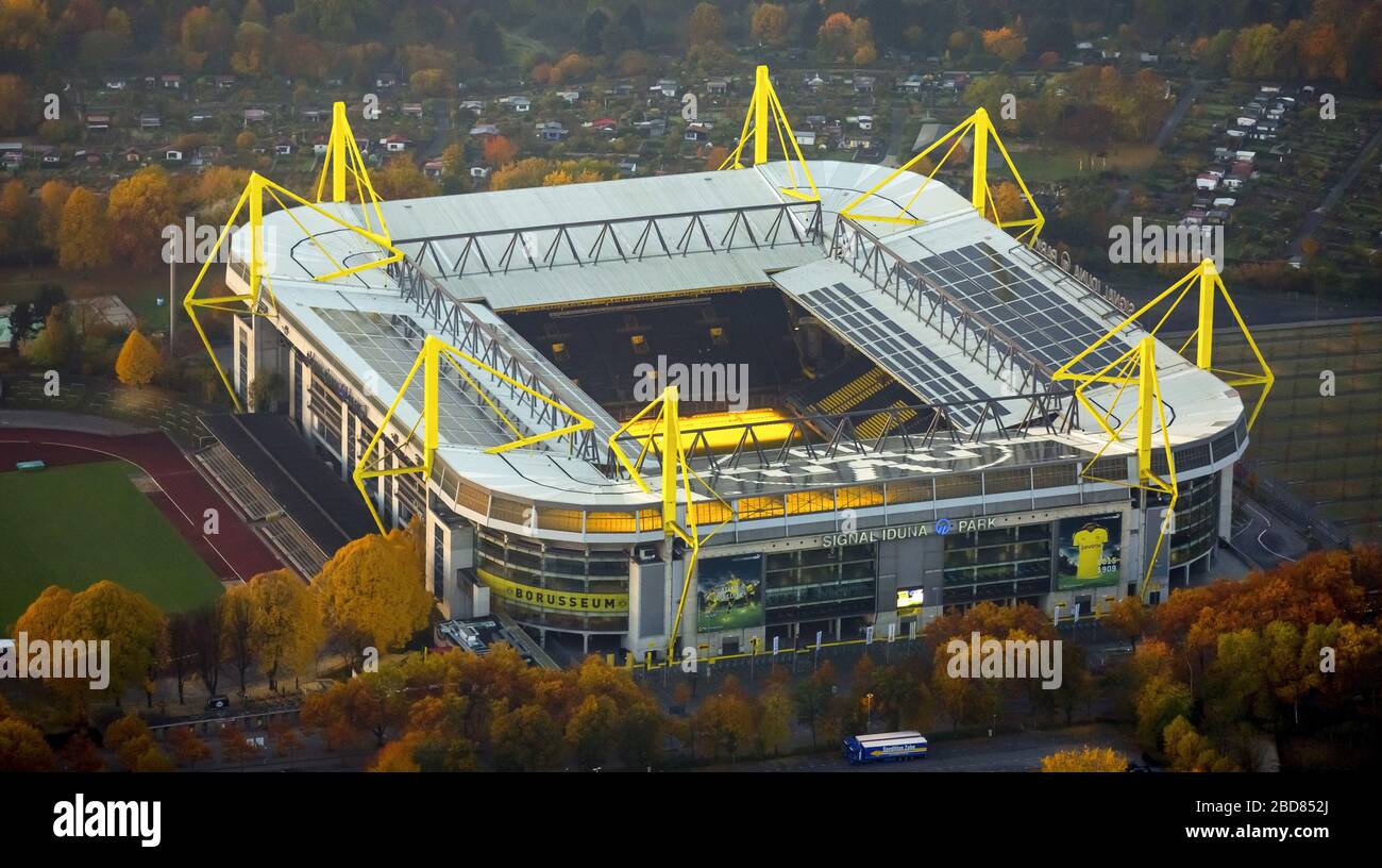 Aerial view westfalenstadion stadium bvb hi-res stock photography and ...