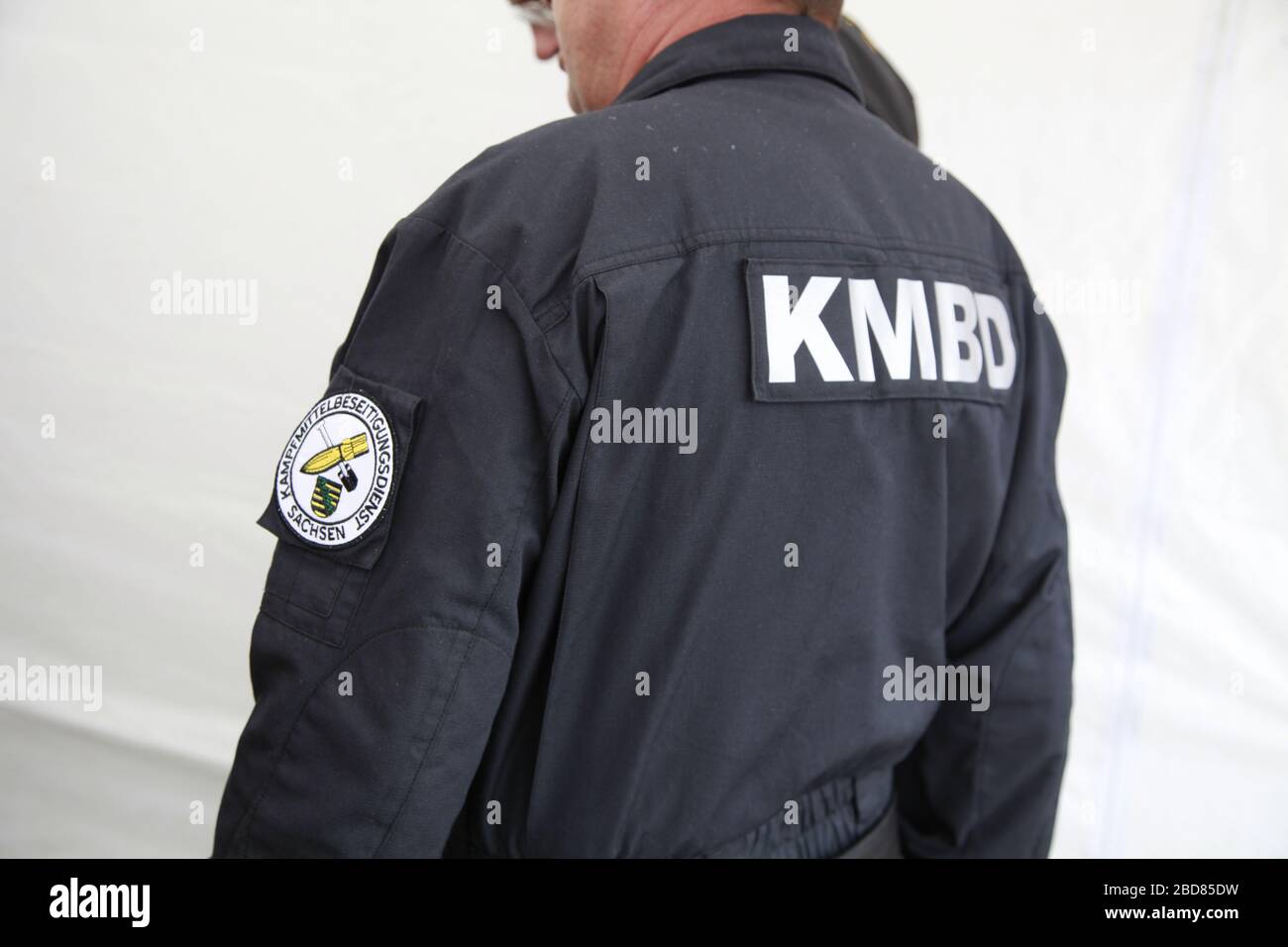 Kampfmittelbeseitigungsdienst Sachsen (KMBD) Polizei KMBD Stock Photo ...
