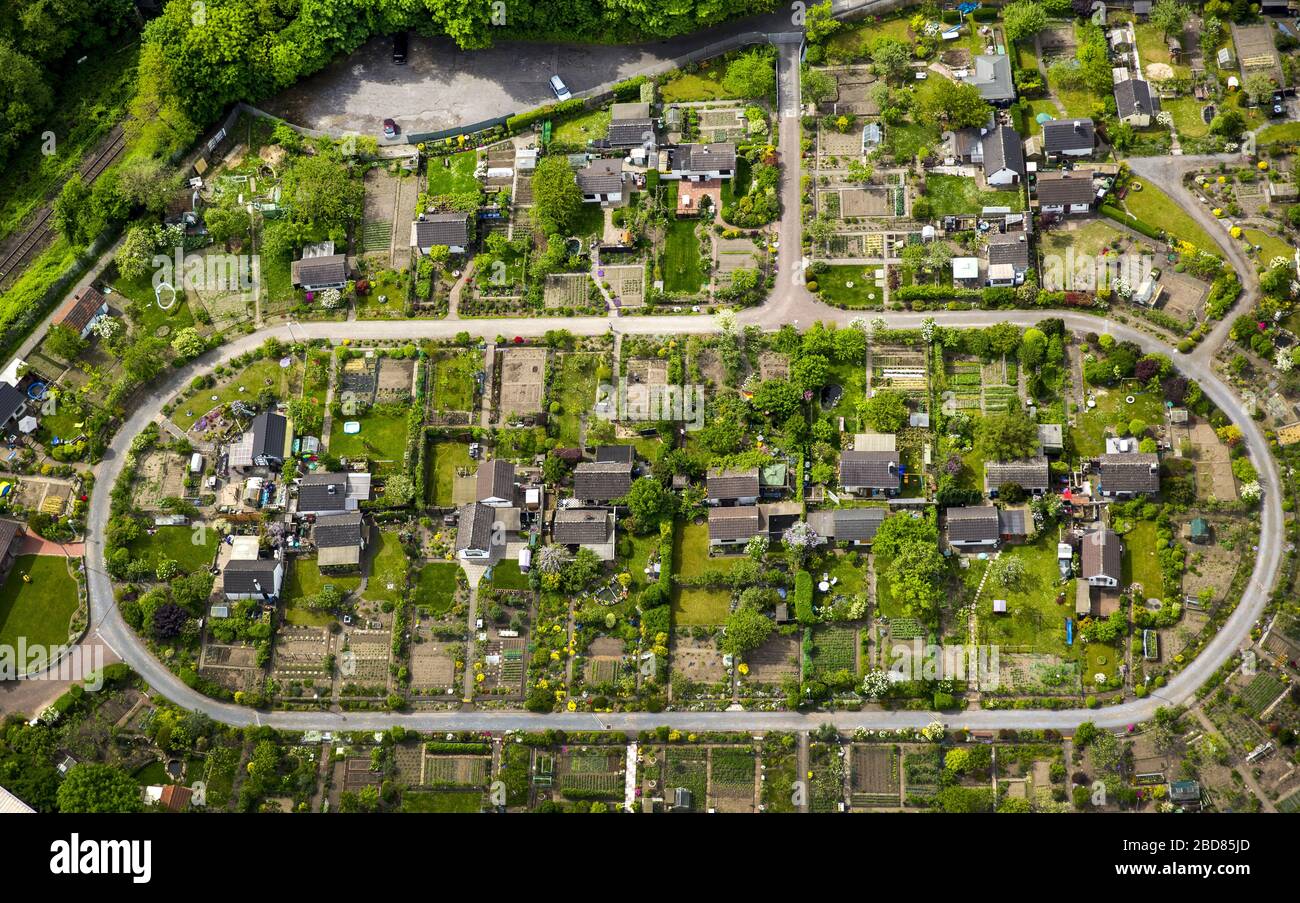 Aerial views of allotments hi-res stock photography and images - Alamy