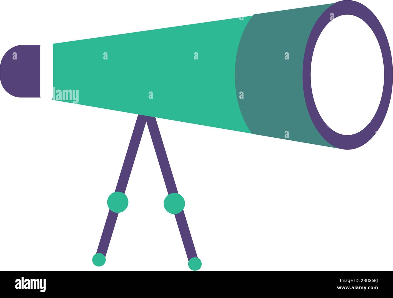 monocular optical accessory flat style Stock Vector Image & Art - Alamy