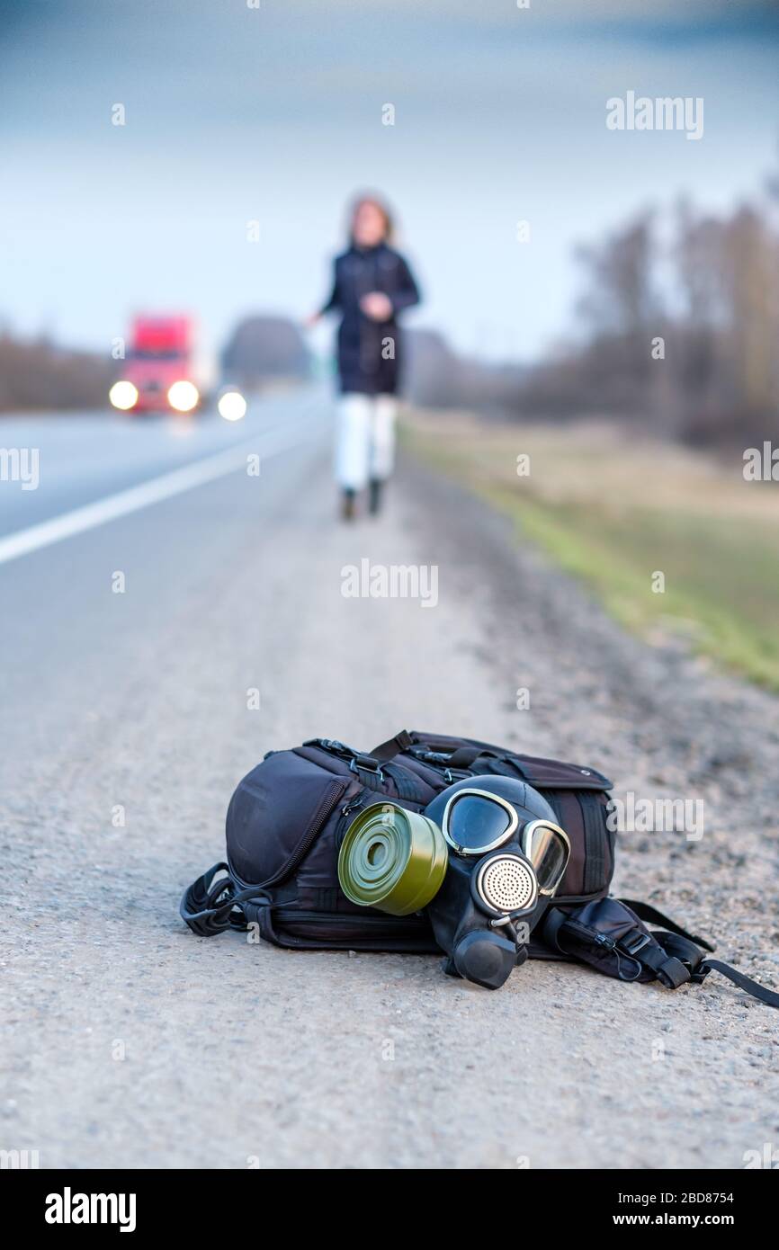 Gas mask backpack hi-res stock photography and images - Alamy