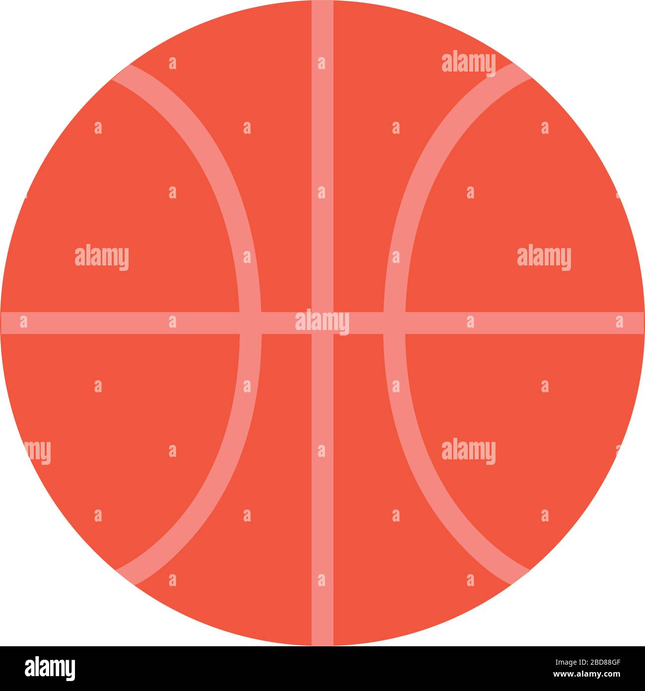 basketball balloon flat style Stock Vector Image & Art - Alamy