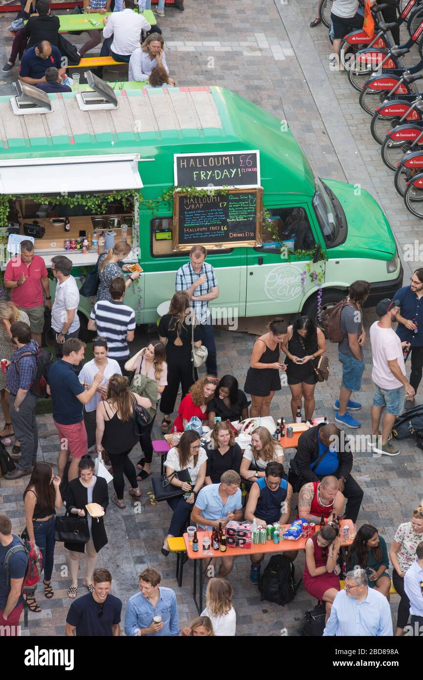 Crowds gathered on Lower Marsh, Waterloo, London Stock Photo - Alamy