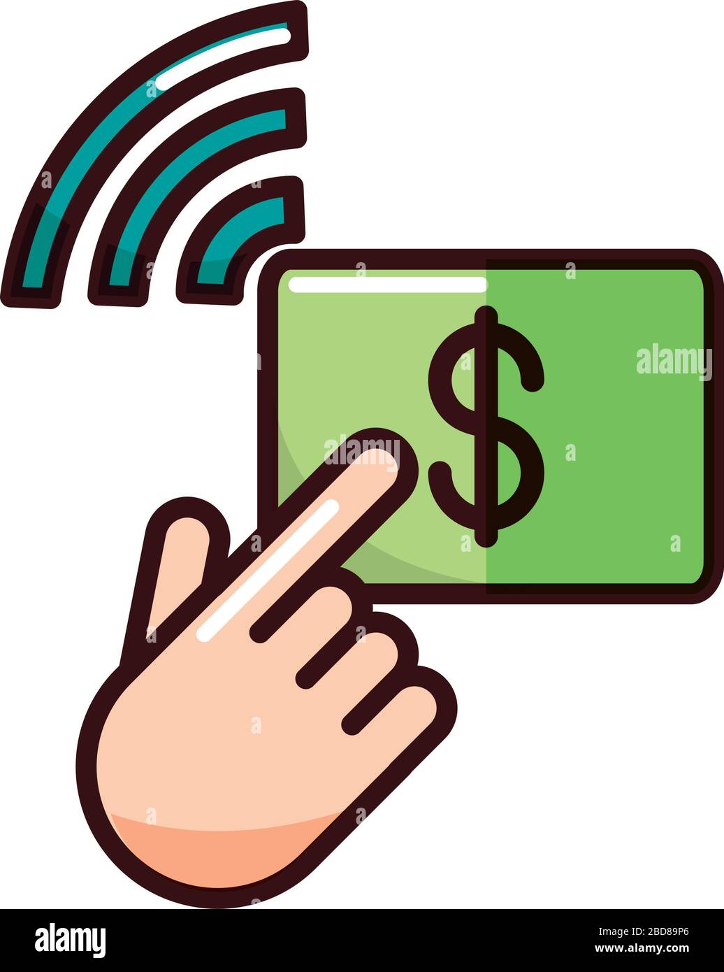 click money digital transaction shopping or payment mobile banking ...