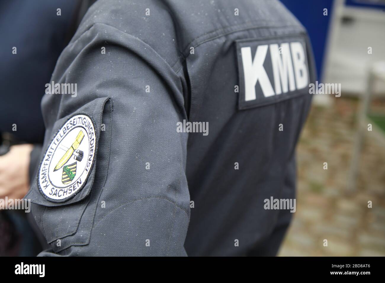 Kampfmittelbeseitigungsdienst Sachsen (KMBD) Polizei KMBD Stock Photo ...