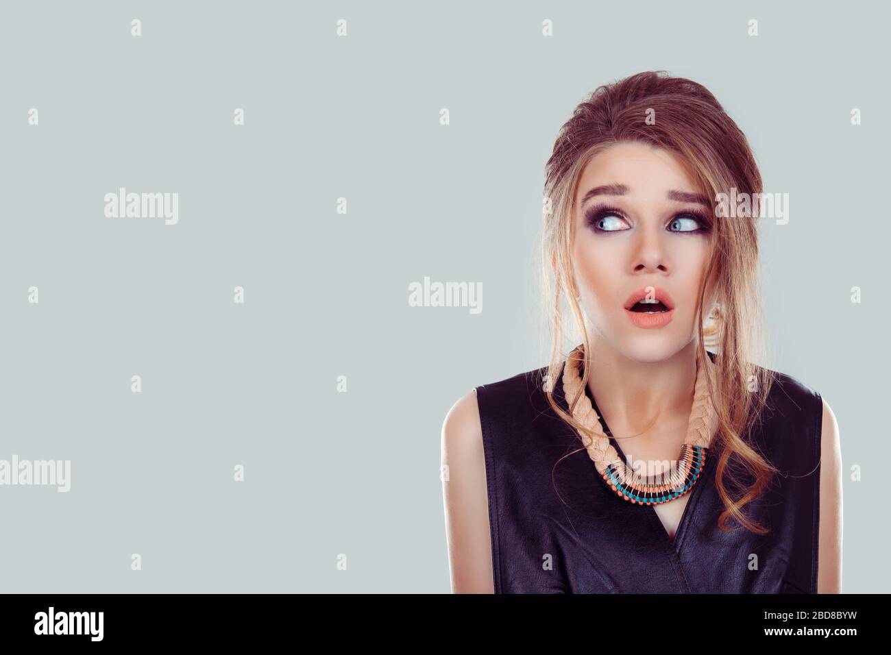 Wow look here. Portrait closeup funny confused skeptical surprised ...