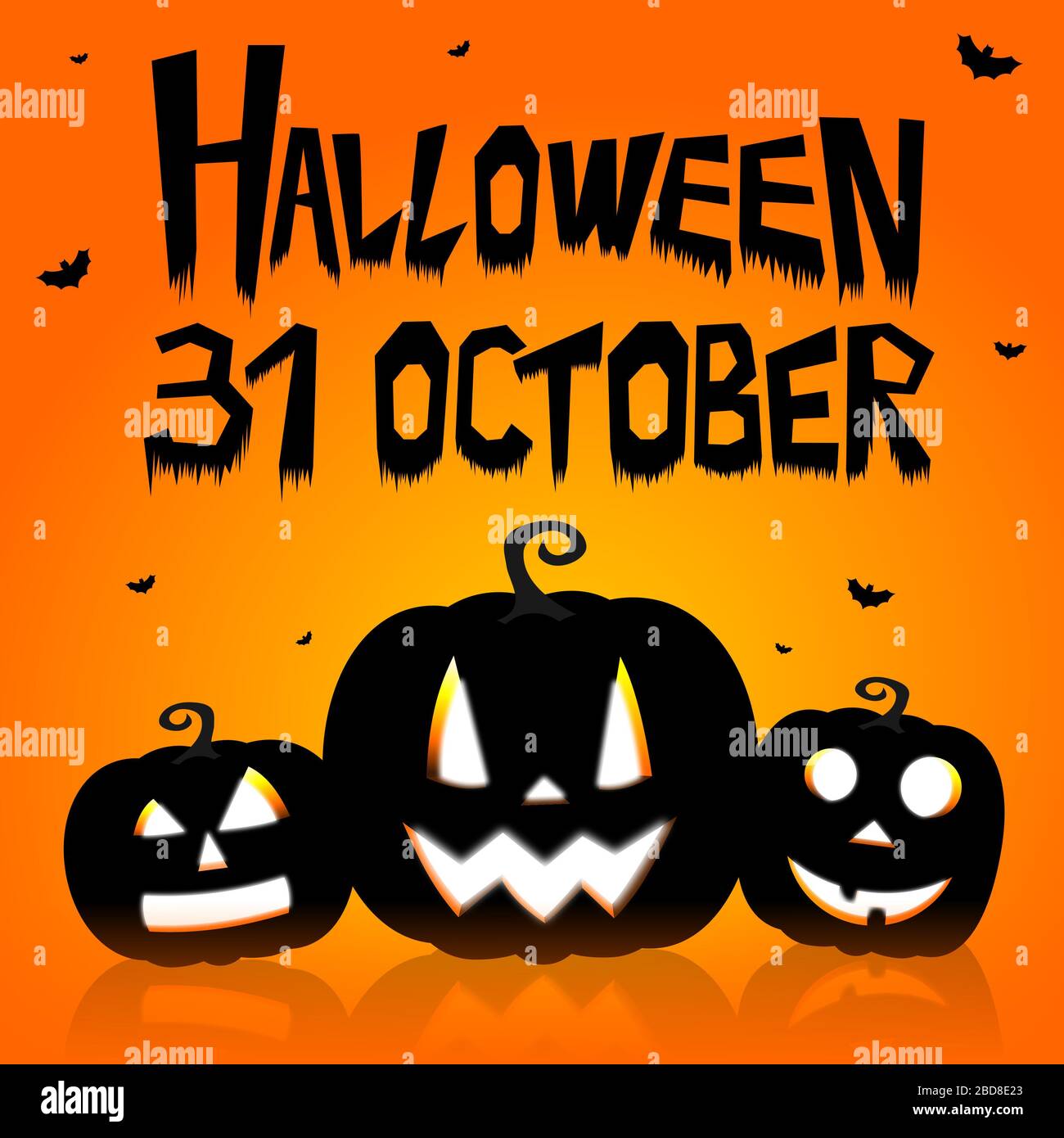 Halloween card - 31 October Stock Photo - Alamy