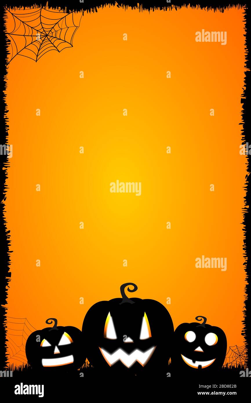 Halloween card template Stock Photo - Alamy