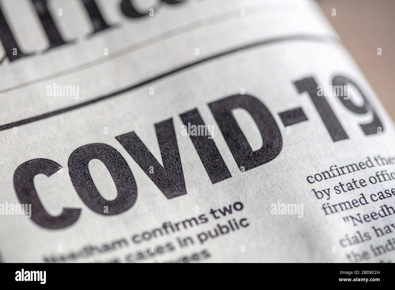 Covid newspaper hi-res stock photography and images - Alamy