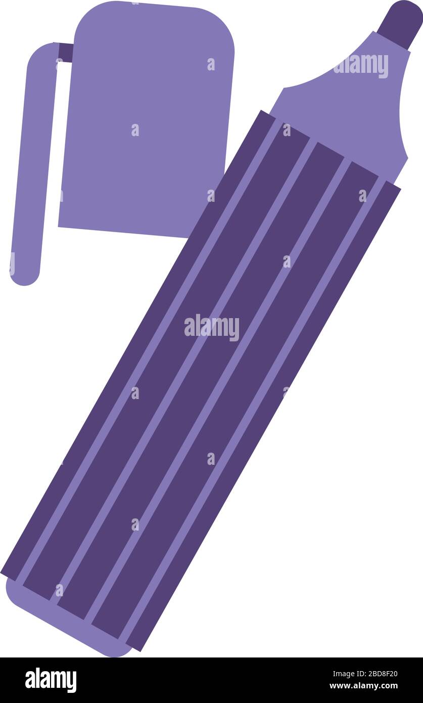 marker school supply flat style Stock Vector Image & Art - Alamy