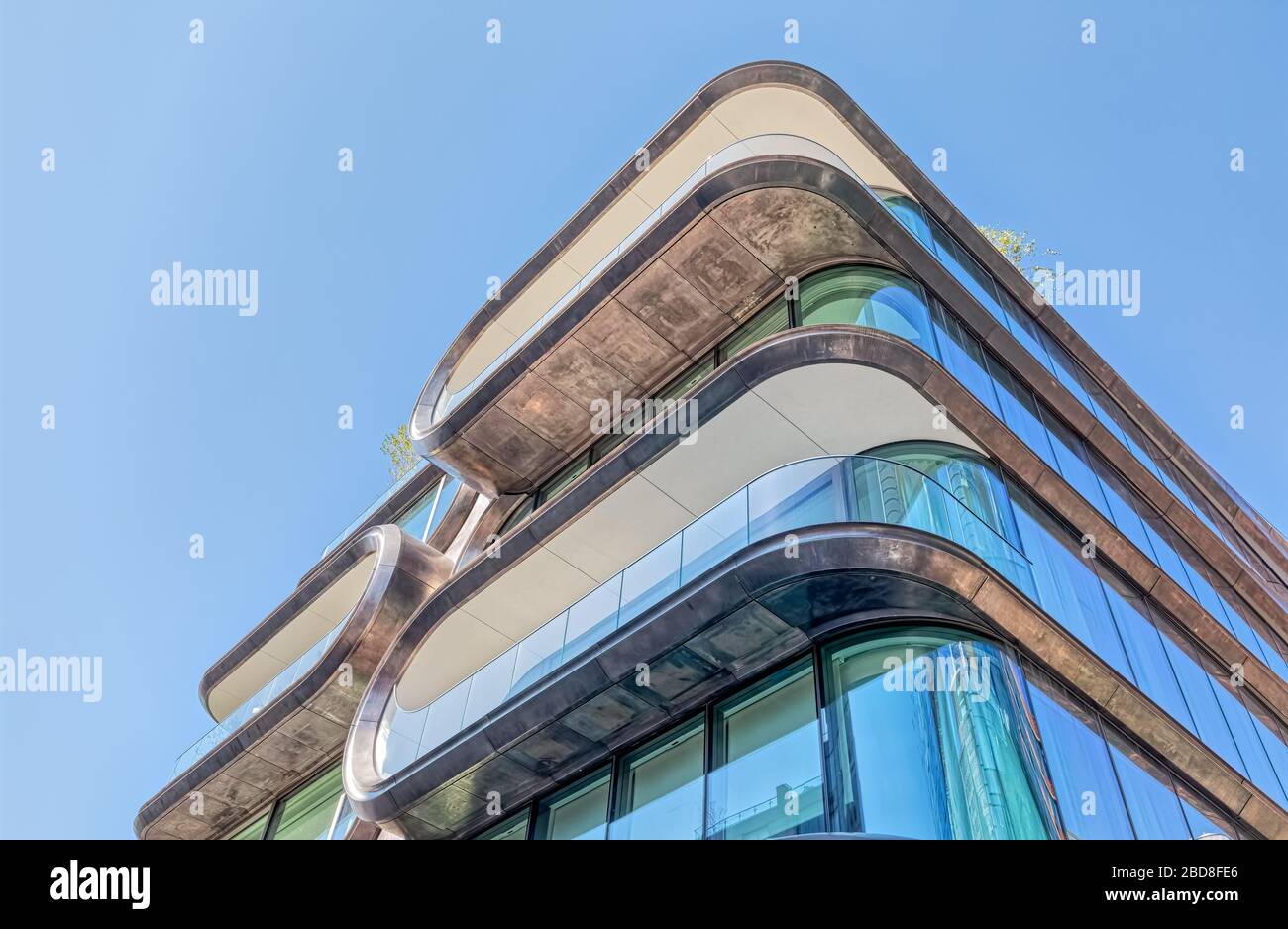 Zaha Hadid Building view from The High Line in New York Stock Photo - Alamy