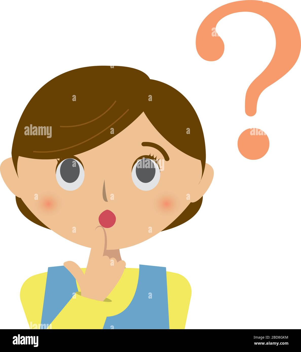 Question thoughts Stock Vector Images - Alamy