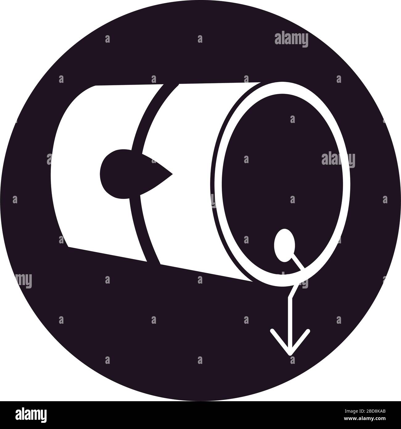 oil crash concept, spilled oil barrel icon over white background ...