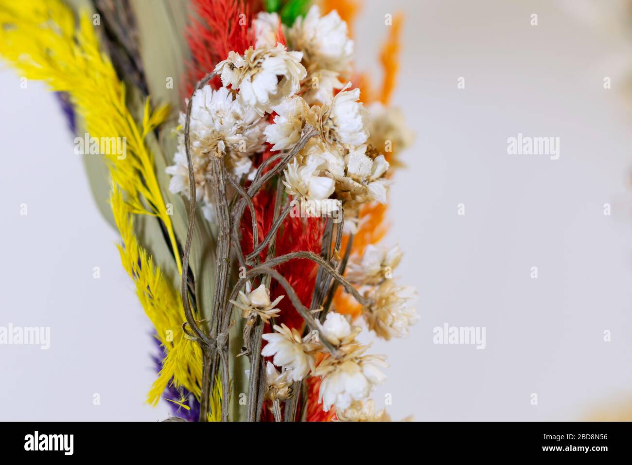 Easter Palm. Christian Easter tradition. Ears of corn, colorful flowers ...