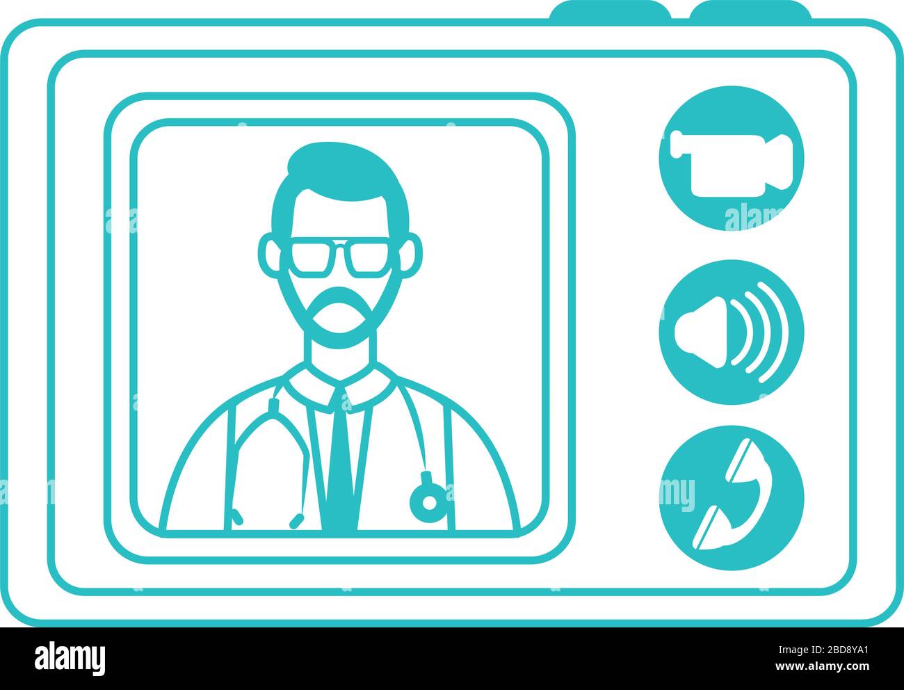 online doctor, physician tablet computer consultation medical ...