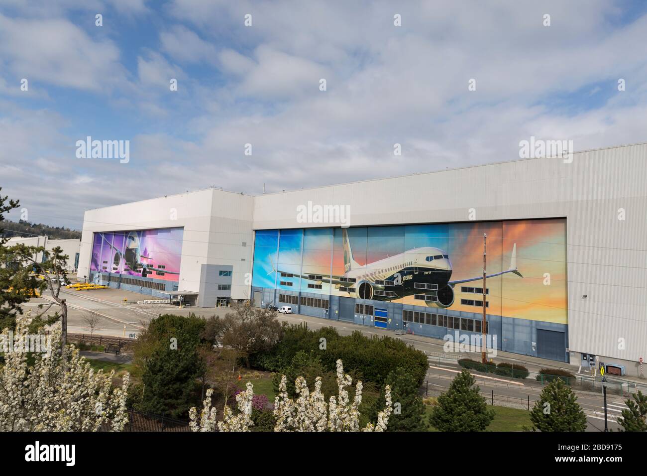 Boeing renton factory mural hi-res stock photography and images - Alamy