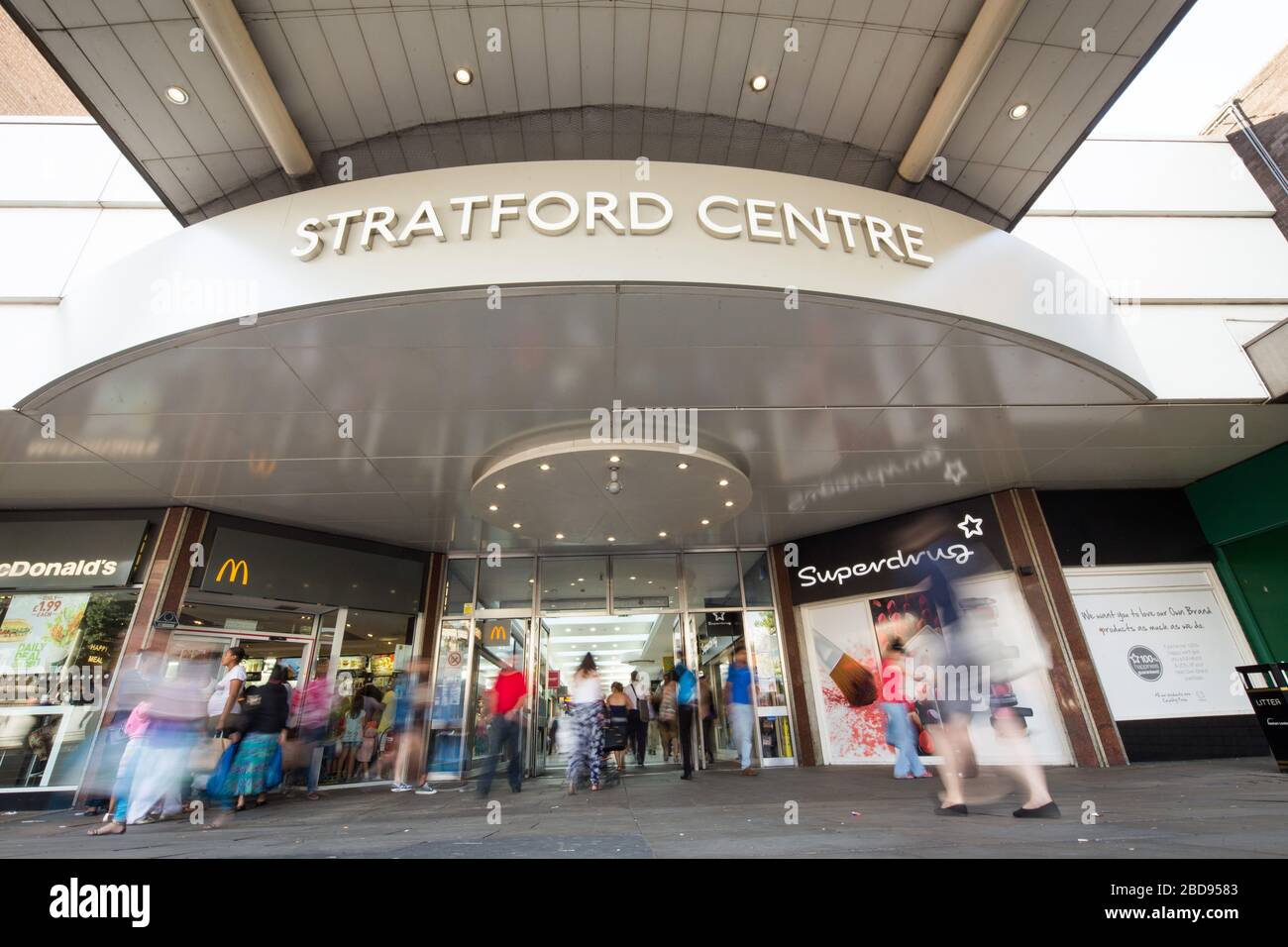 Stratford Shopping centre entrance Stock Photo - Alamy