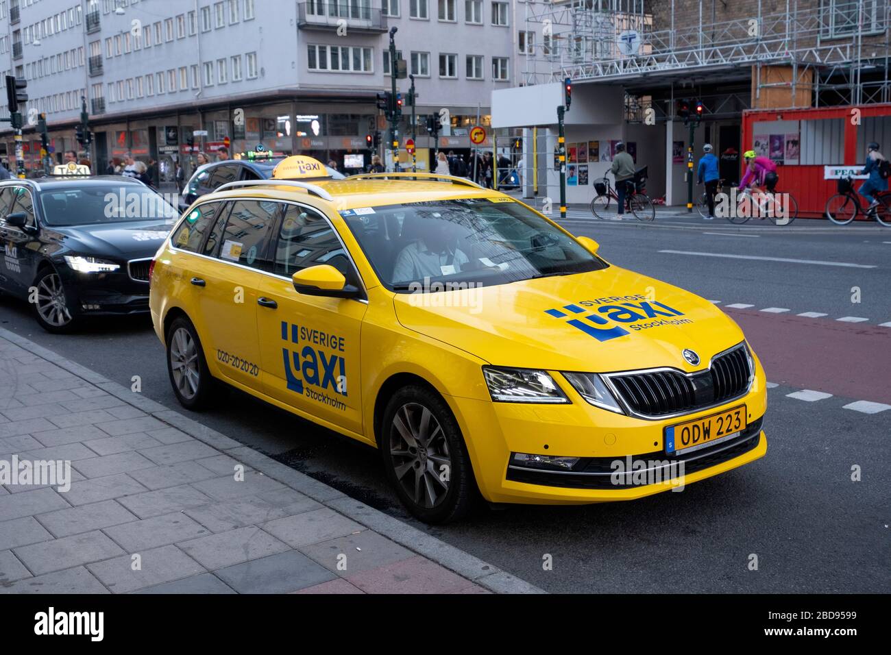 Taxi cabs stockholm hi-res stock photography and images - Alamy