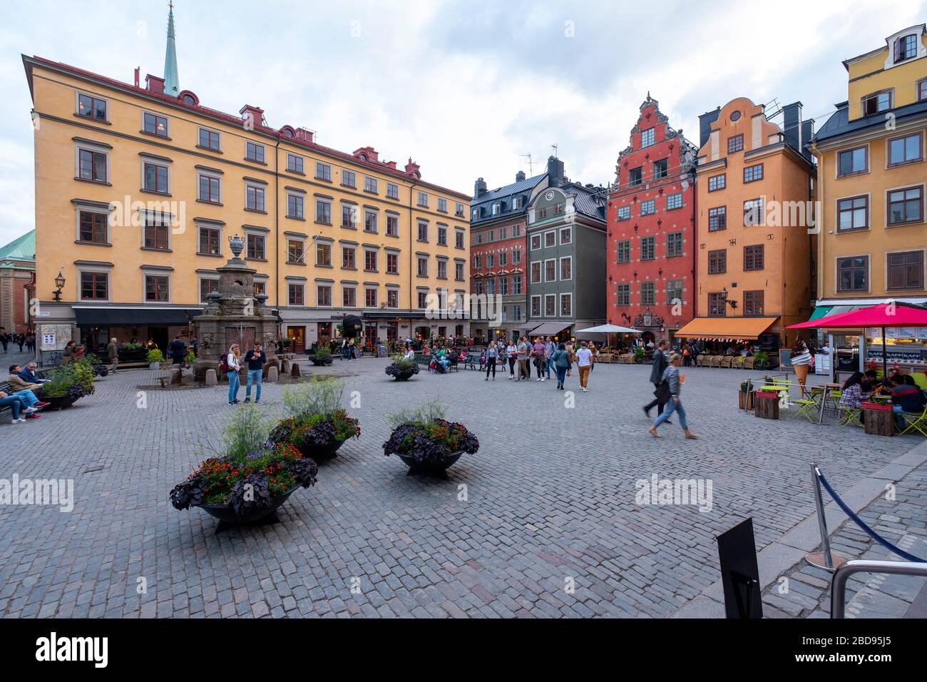 Colorful houses on Gamla stan, Stockholm, Sweden, Europe Stock Photo ...