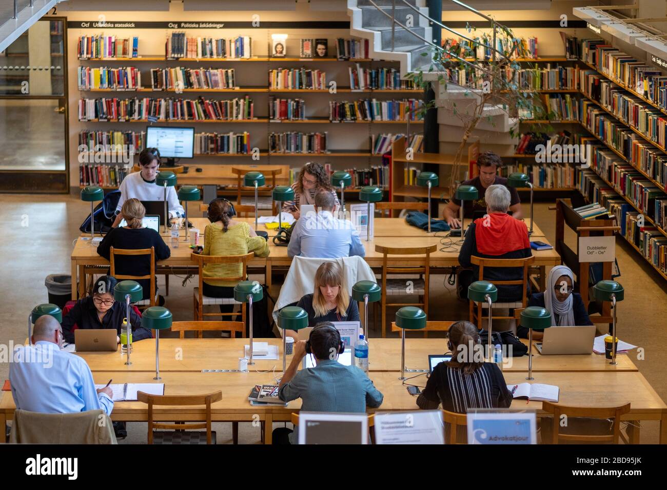The Stockholm Public Library aka Stockholms stadsbibliotek in Stockholm ...