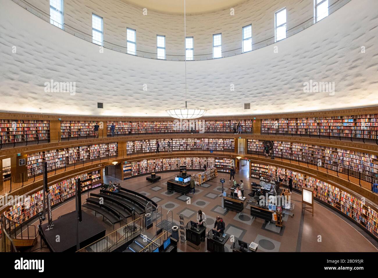 The Stockholm Public Library aka Stockholms stadsbibliotek in Stockholm ...