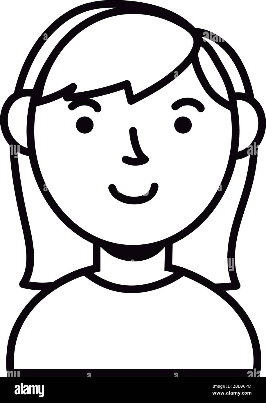 blond woman female avatar character Stock Vector Image & Art - Alamy