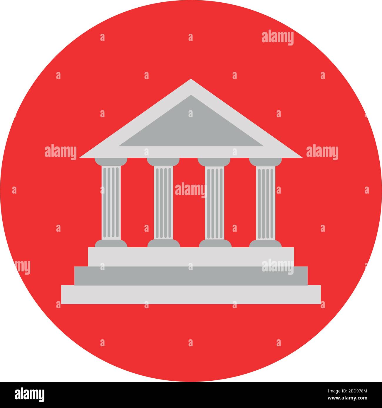 bank building block and flat style Stock Vector Image & Art - Alamy