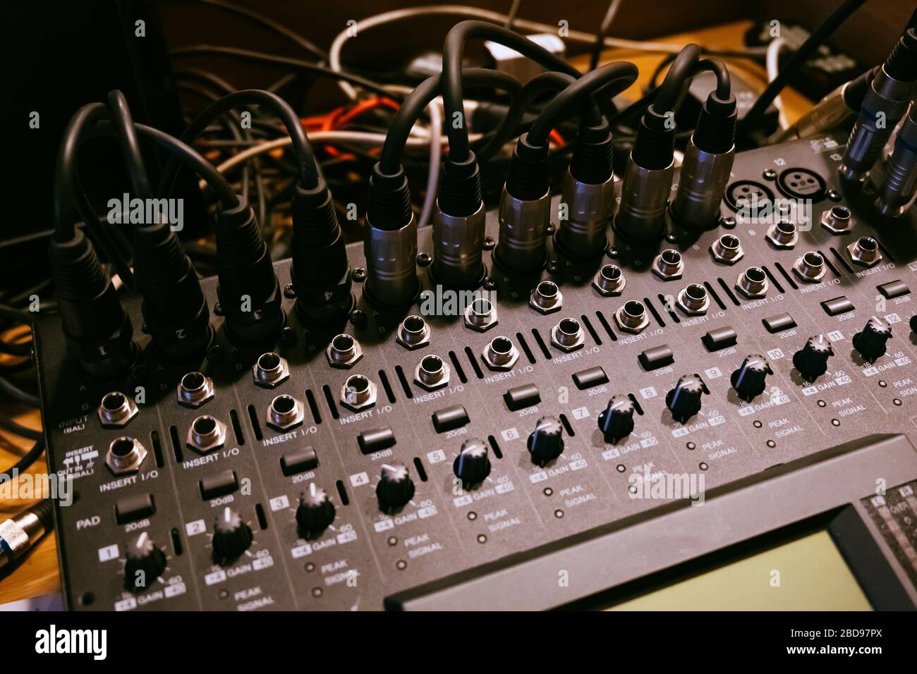 Mixer jack music recording studio hi-res stock photography and images ...
