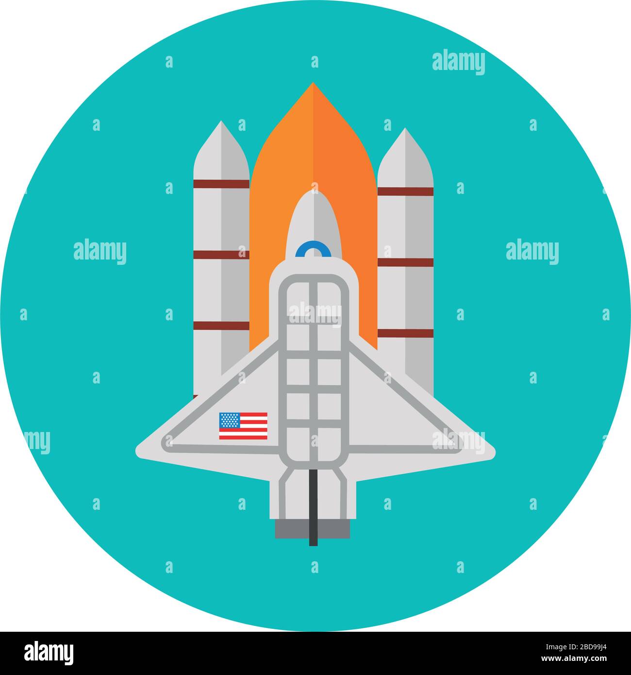 American flag space shuttle endeavour Stock Vector Images - Alamy