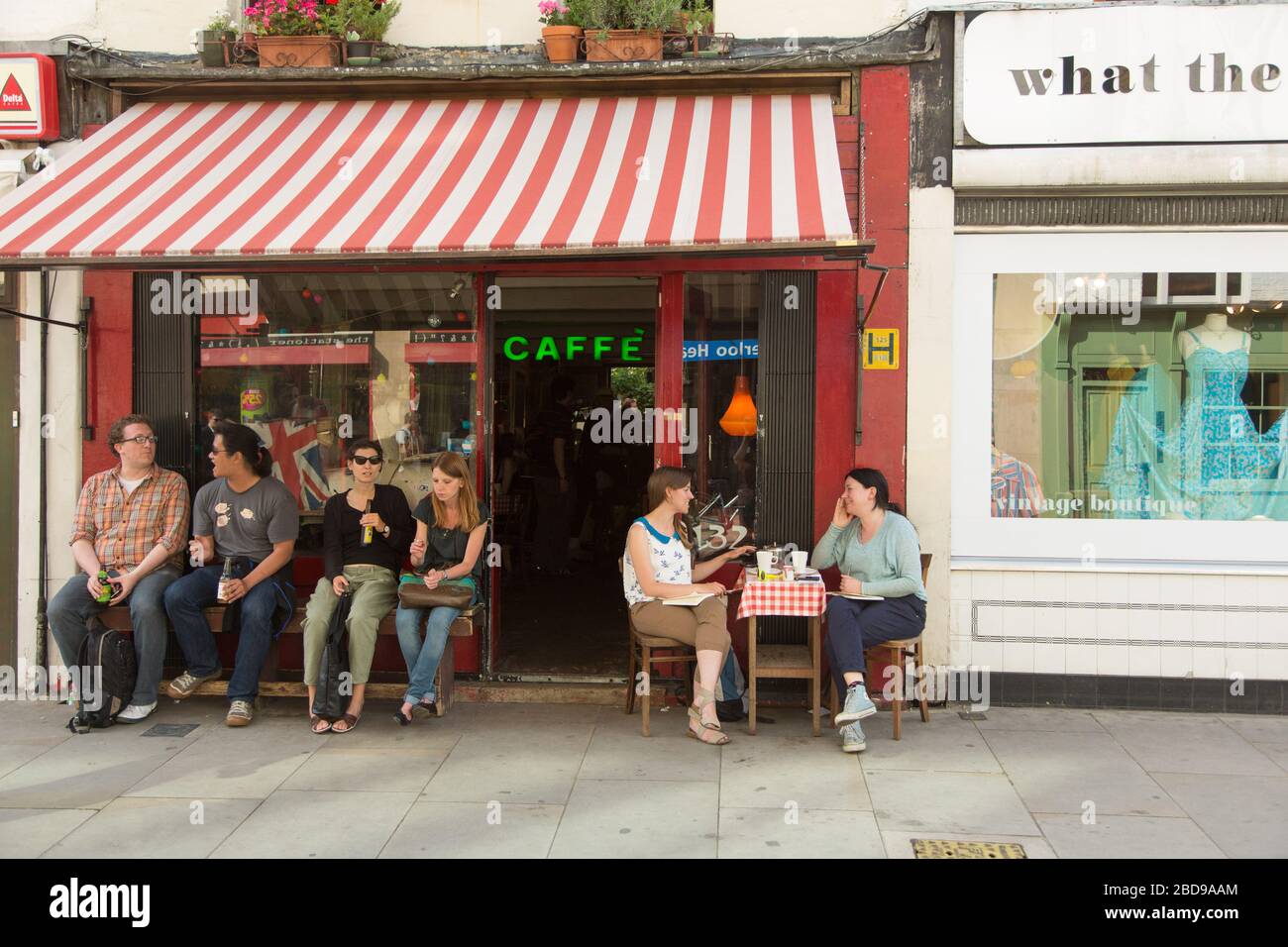 Scootercaffe, Lower Marsh, South London Stock Photo - Alamy