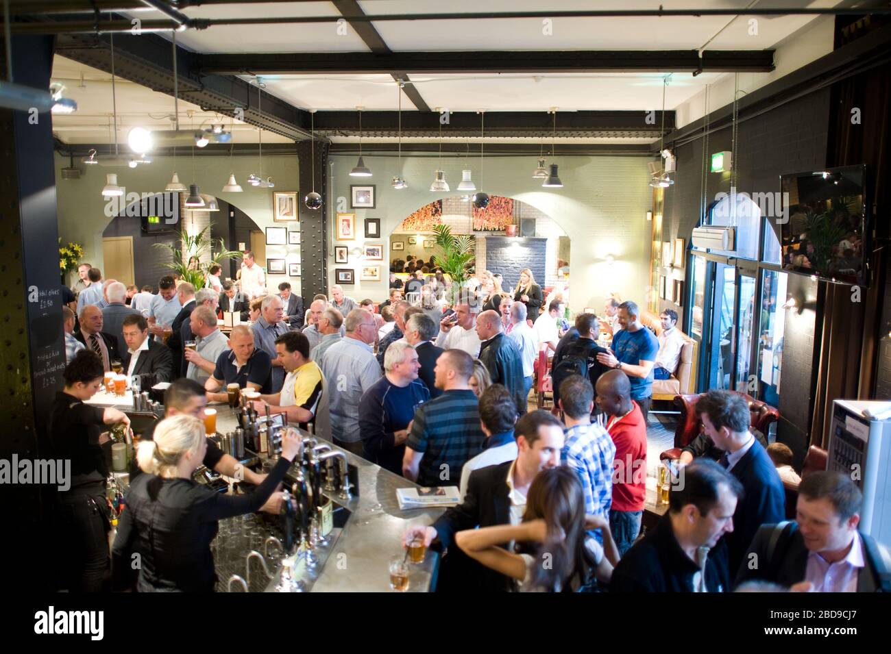 The Fire Station Waterloo - London - Bar & Restaurant Stock Photo - Alamy