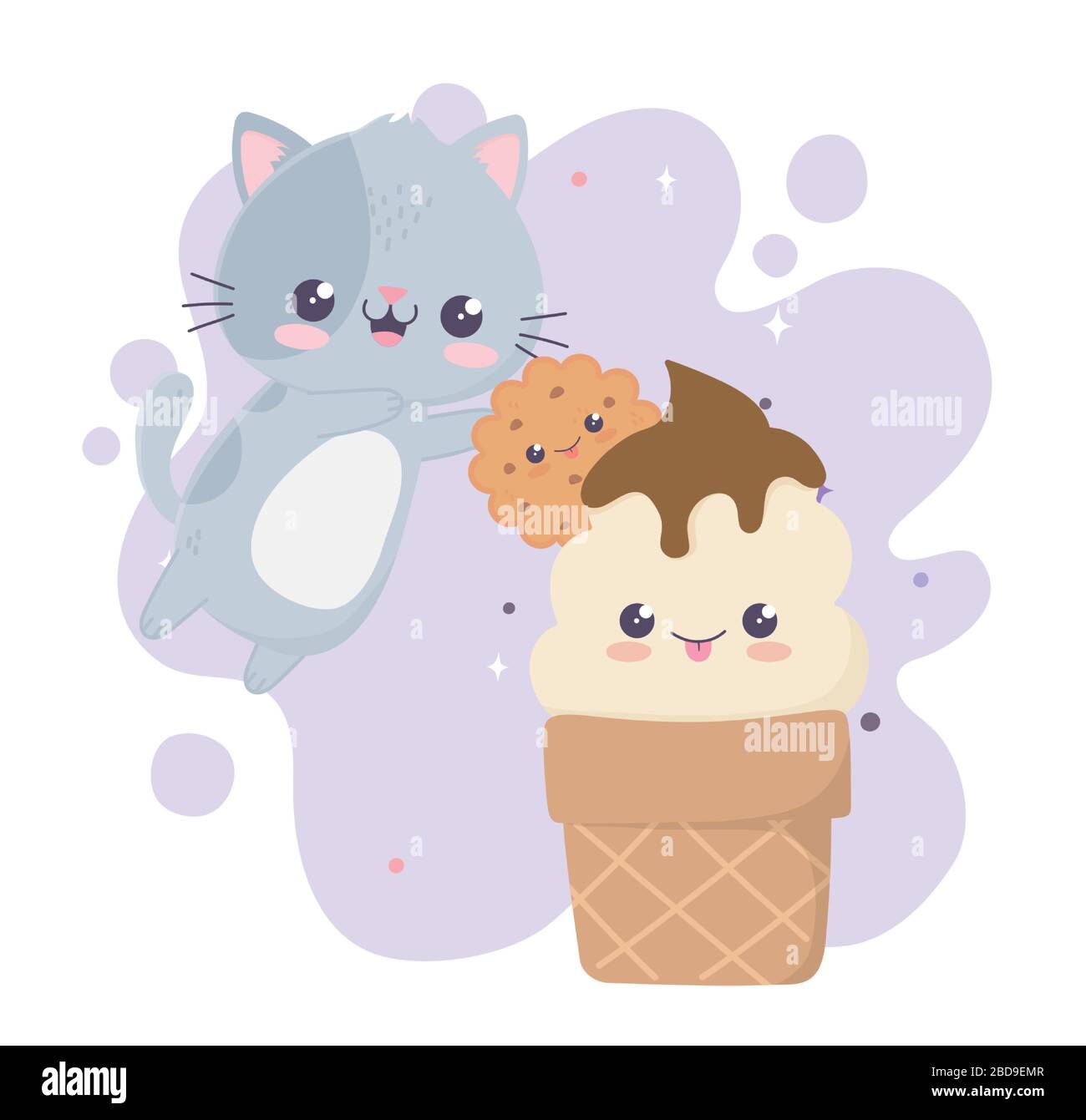 Chibi Eating Ice Cream