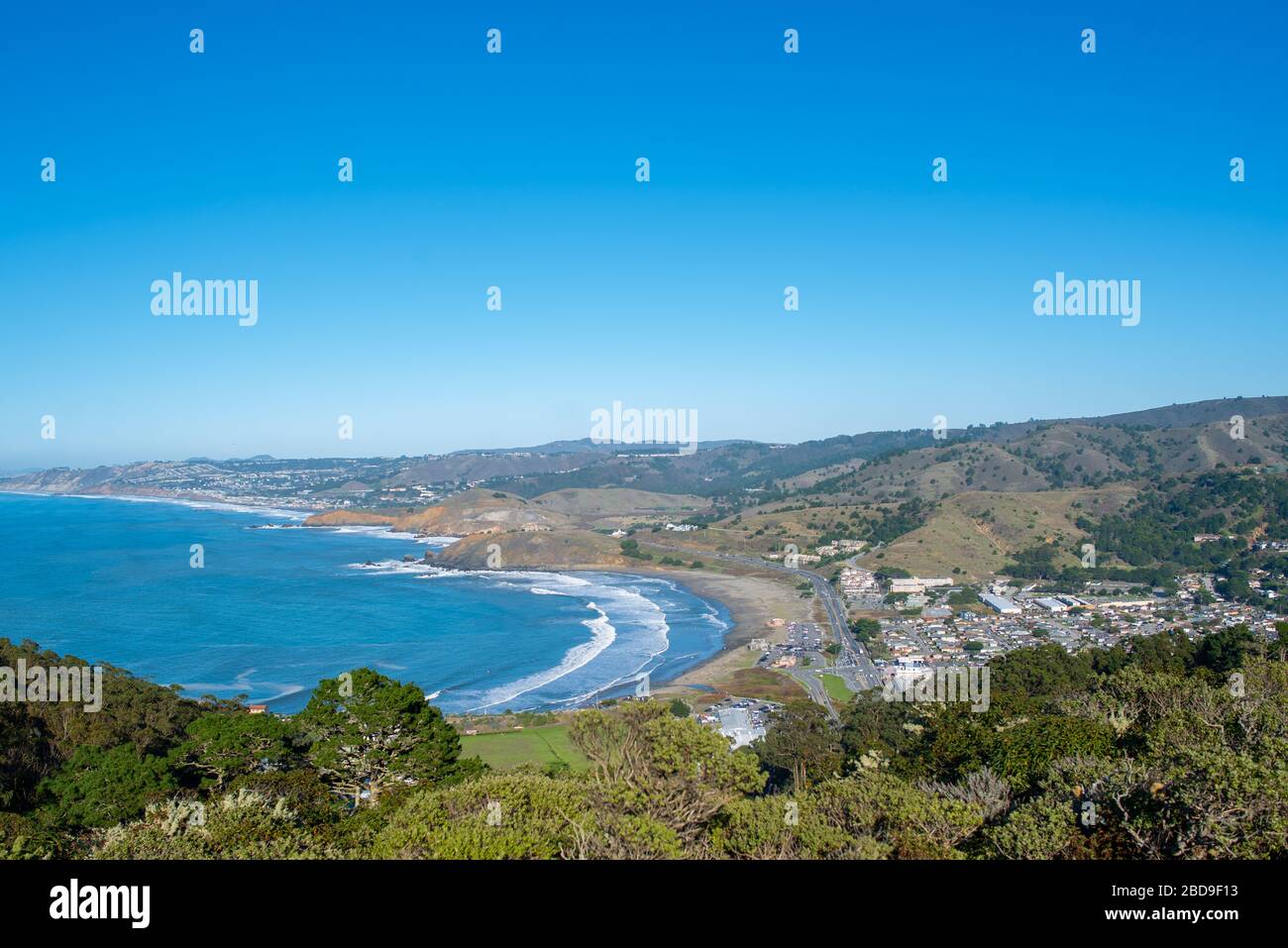 Aerial view, Pacifica, CA Stock Photo - Alamy