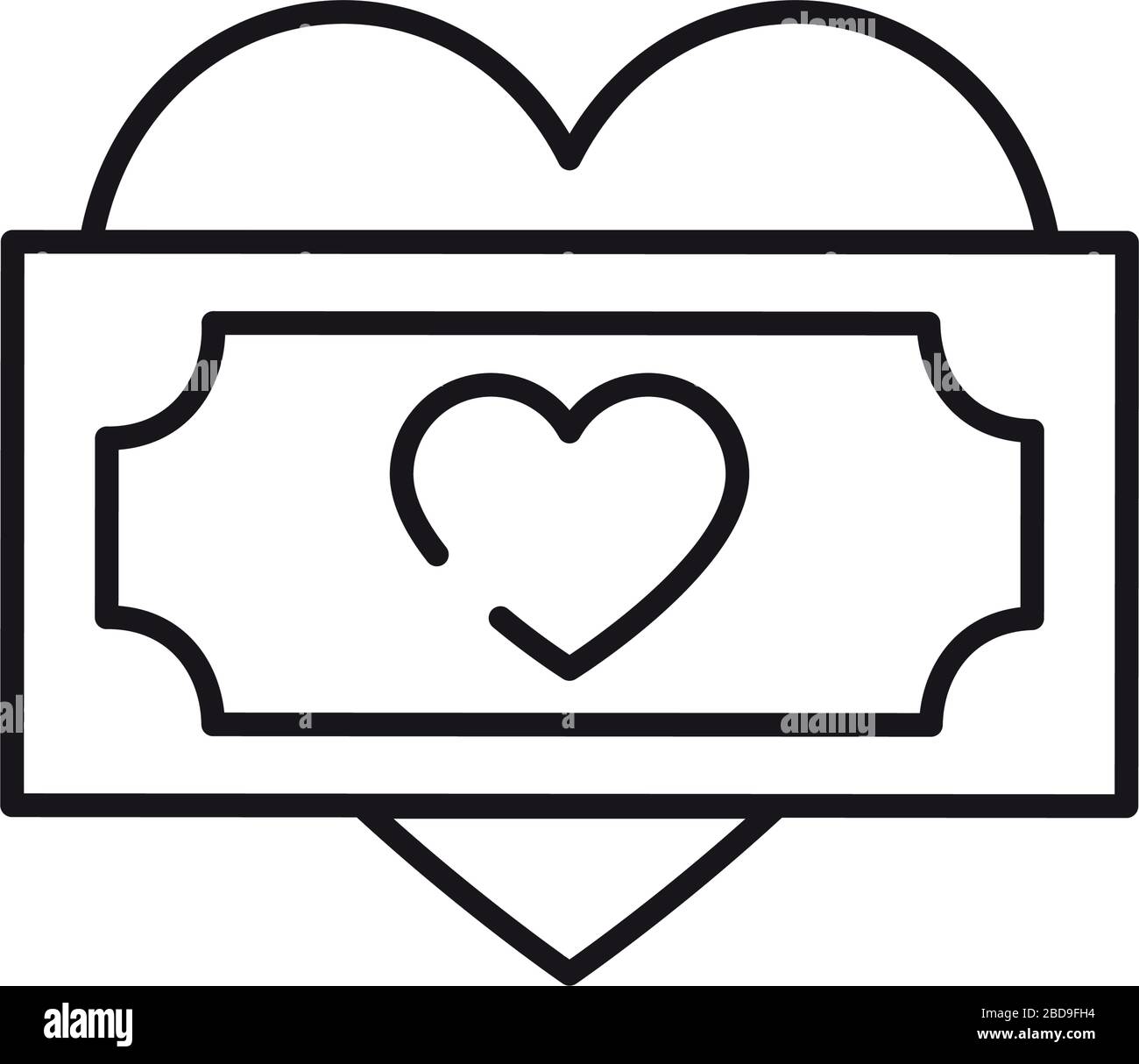 charity aids concept, heart with money bill icon over white background ...