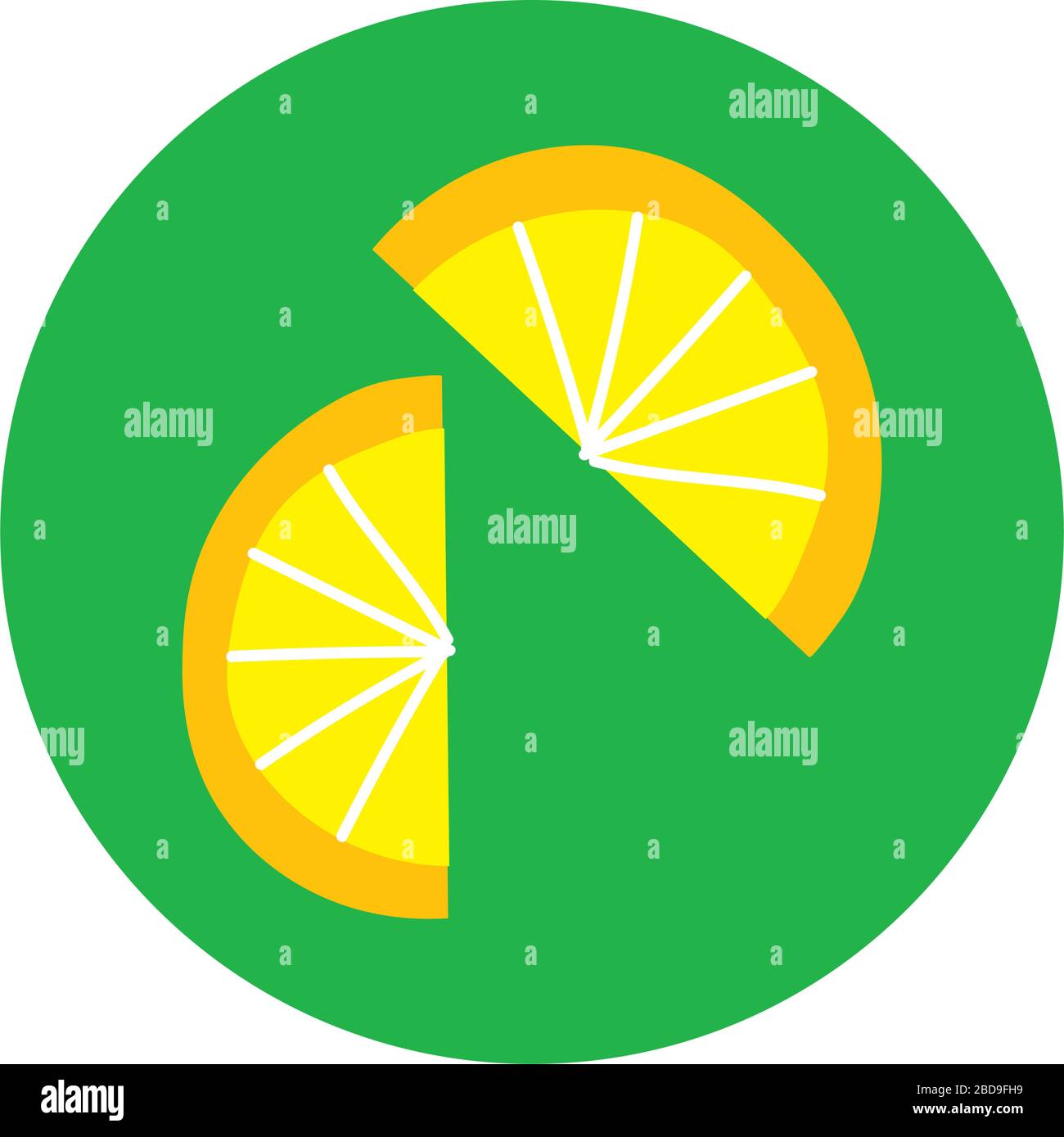 fresh lemon fruit block and flat style Stock Vector Image & Art - Alamy