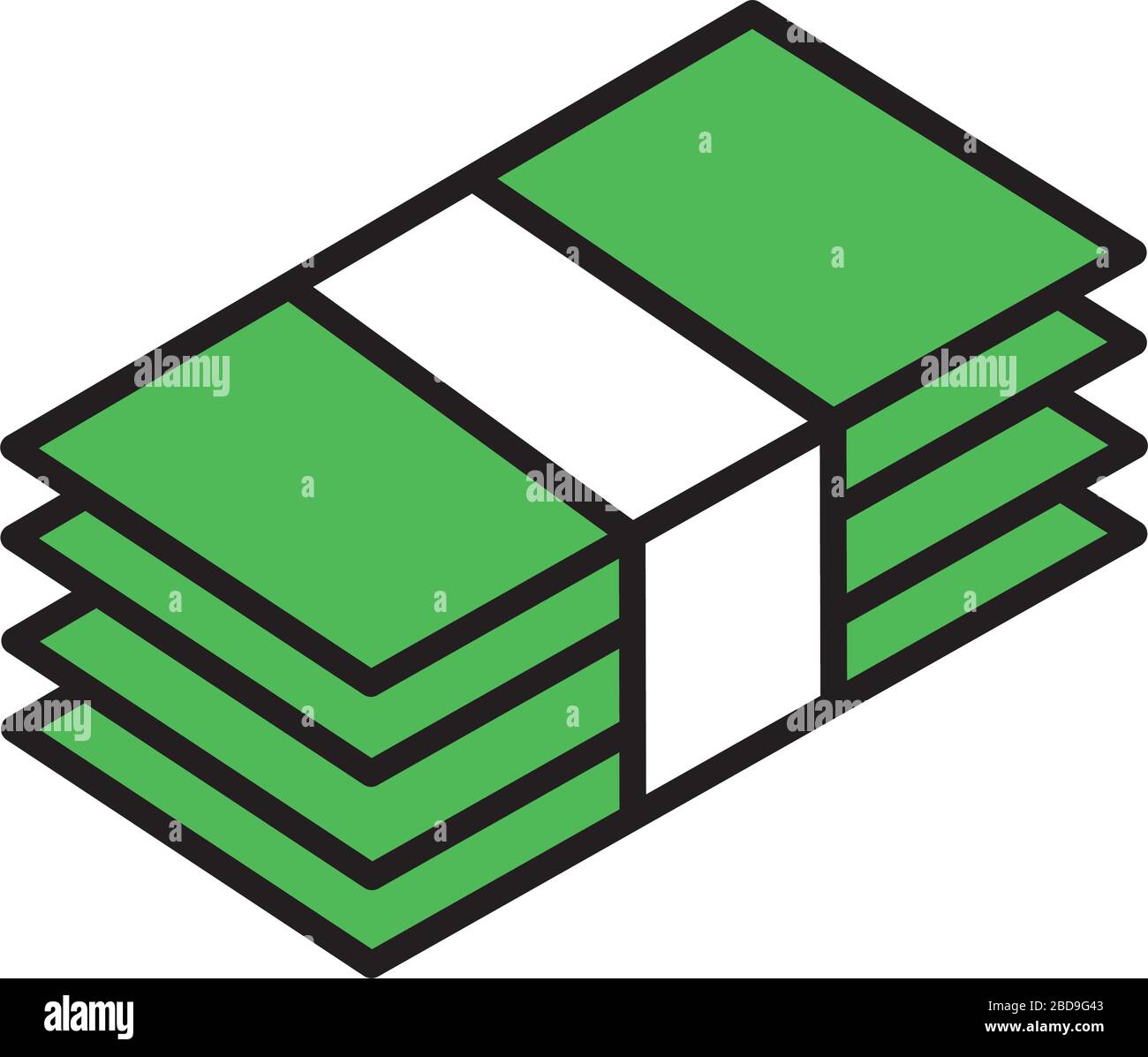 bills money dollars line and fill style Stock Vector Image & Art - Alamy