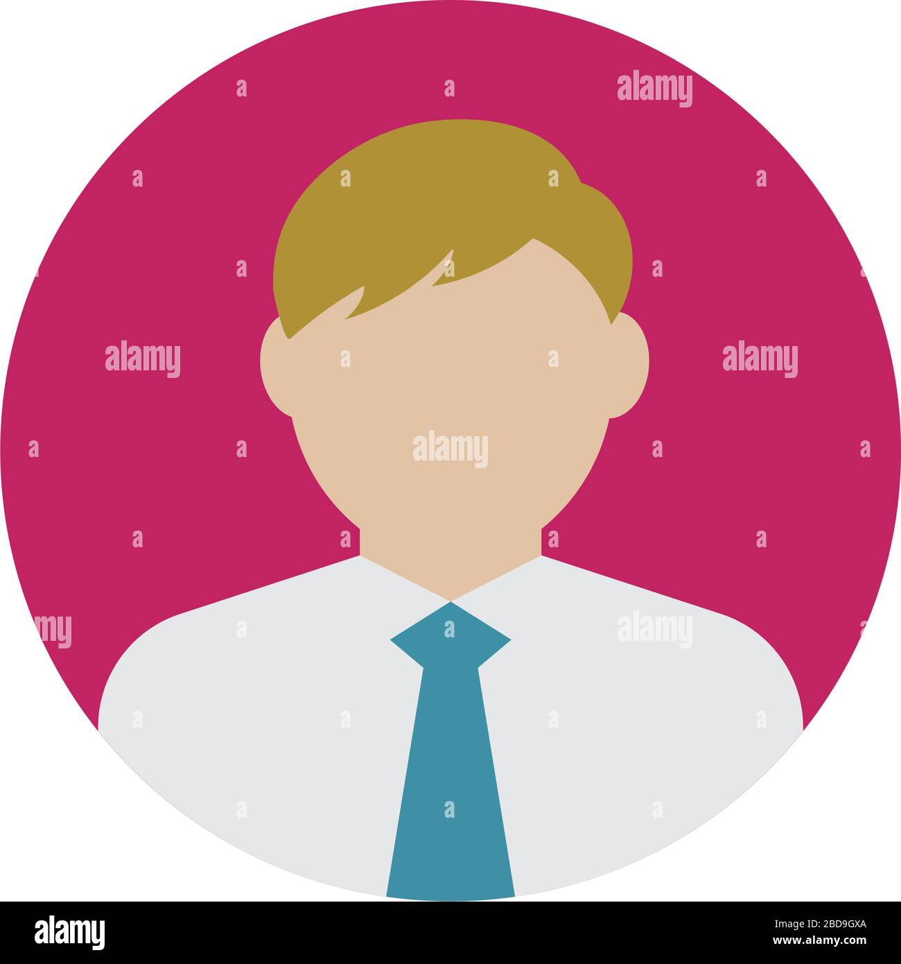 Vector bust man illustration Cut Out Stock Images & Pictures - Alamy