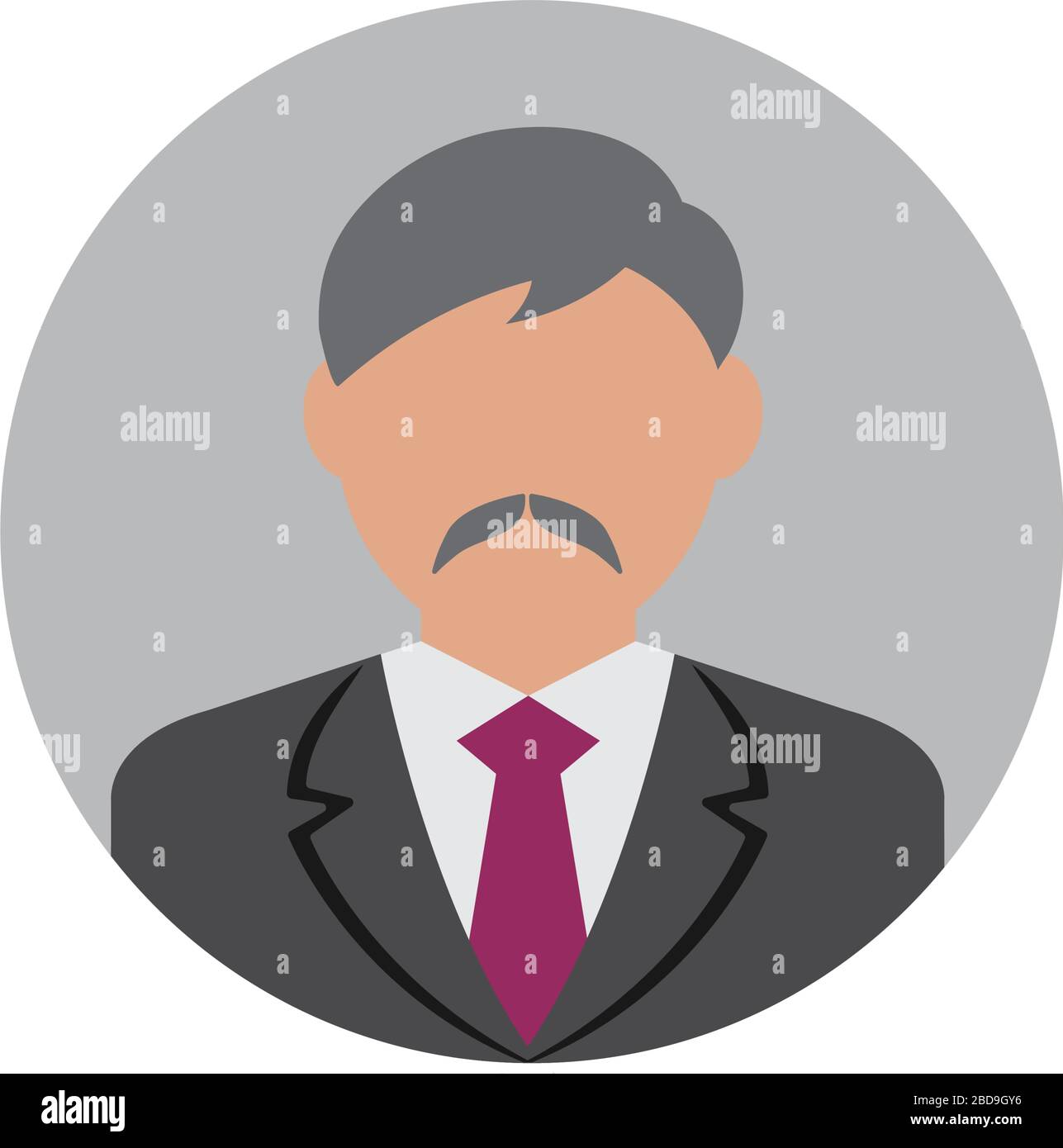 Businessman character avatar head Cut Out Stock Images & Pictures - Alamy