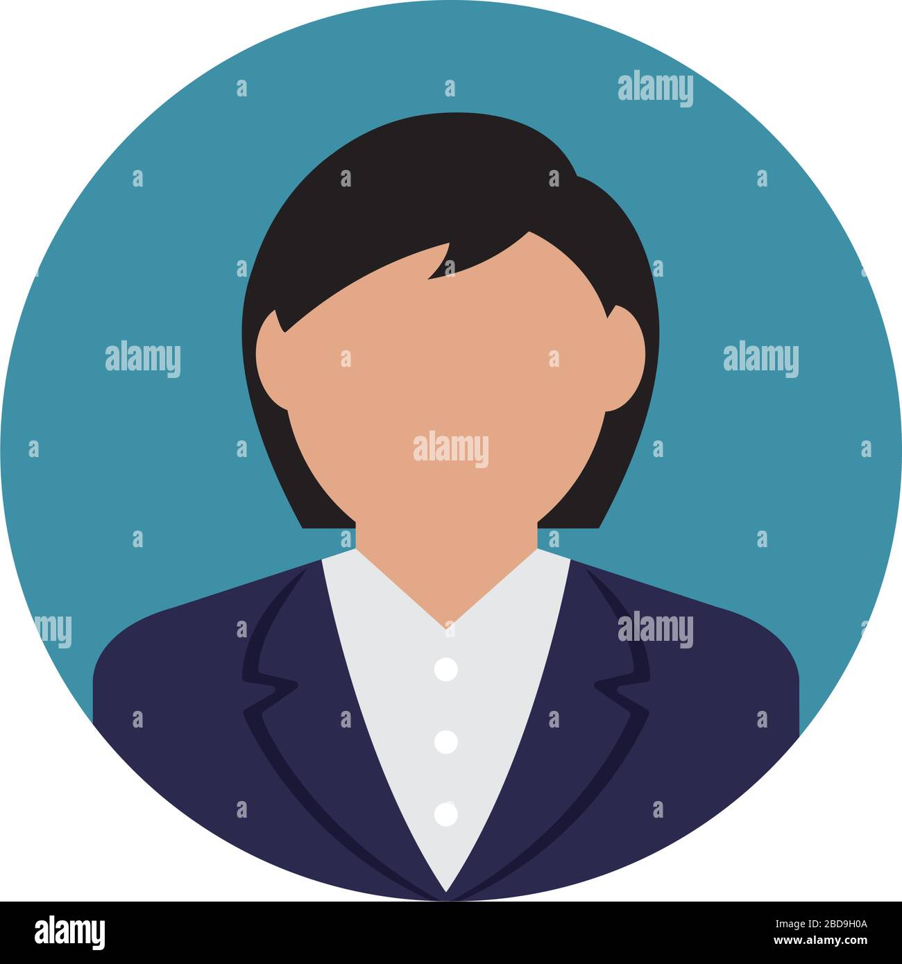 business woman avatar illustration Stock Vector Image & Art - Alamy