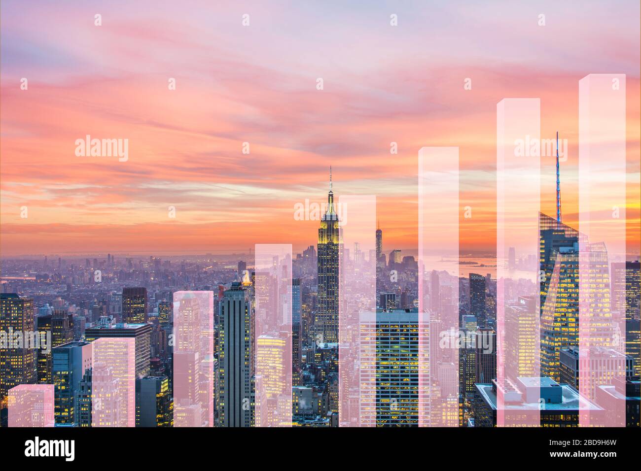 The economic growth concept with charts Stock Photo - Alamy