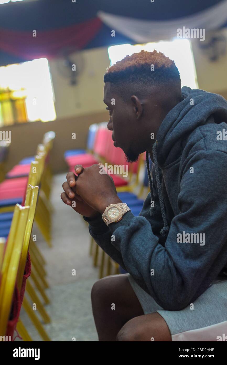 Christian pray nigeria hi-res stock photography and images - Alamy