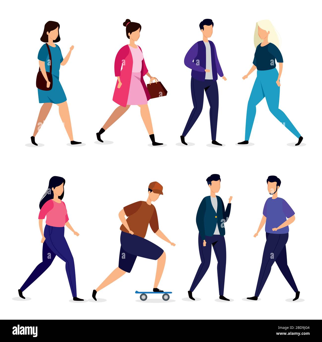 Beautiful women avatar characters hi-res stock photography and images ...