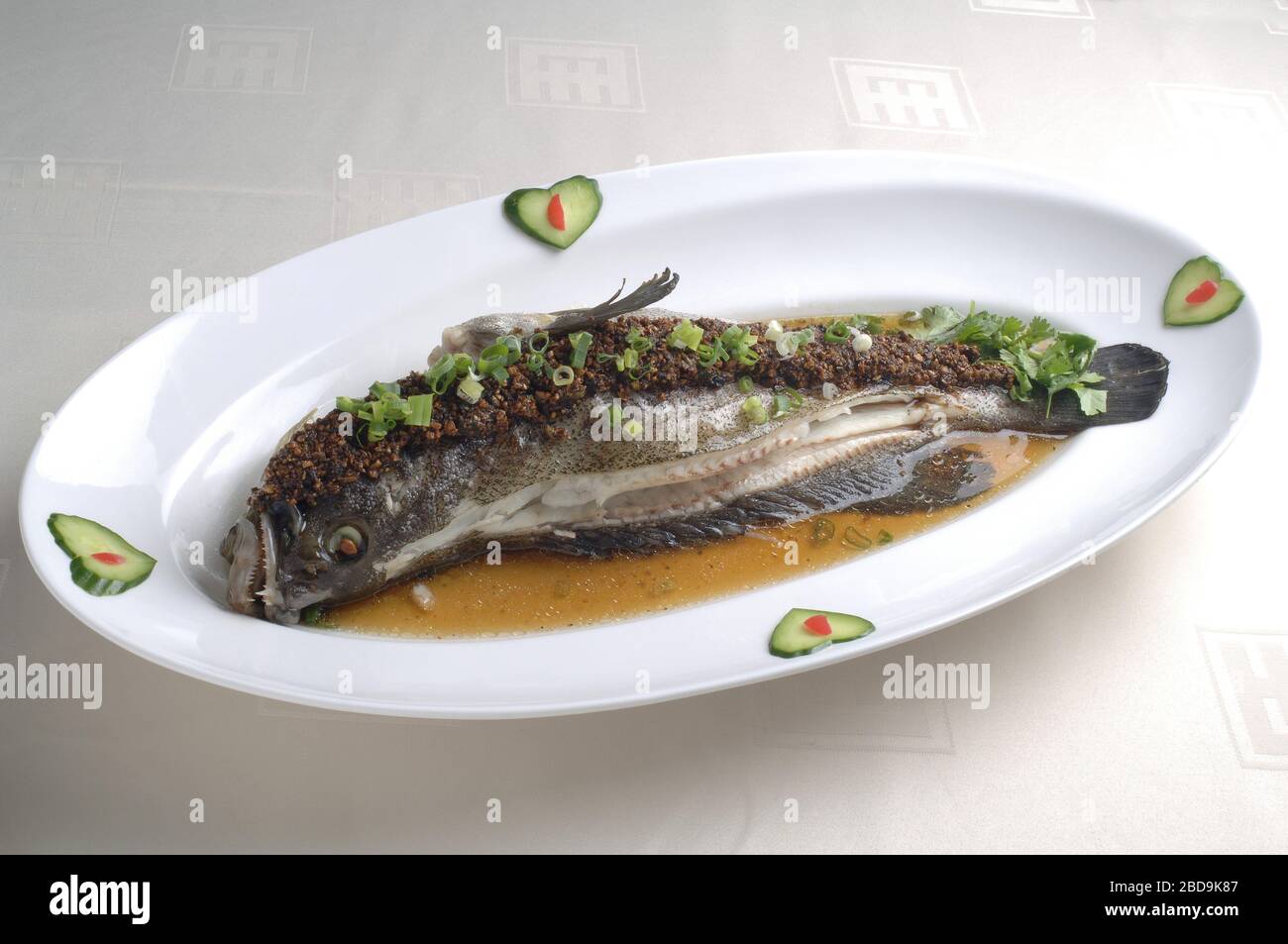 Food portrait of Grouper cuisine Stock Photo - Alamy