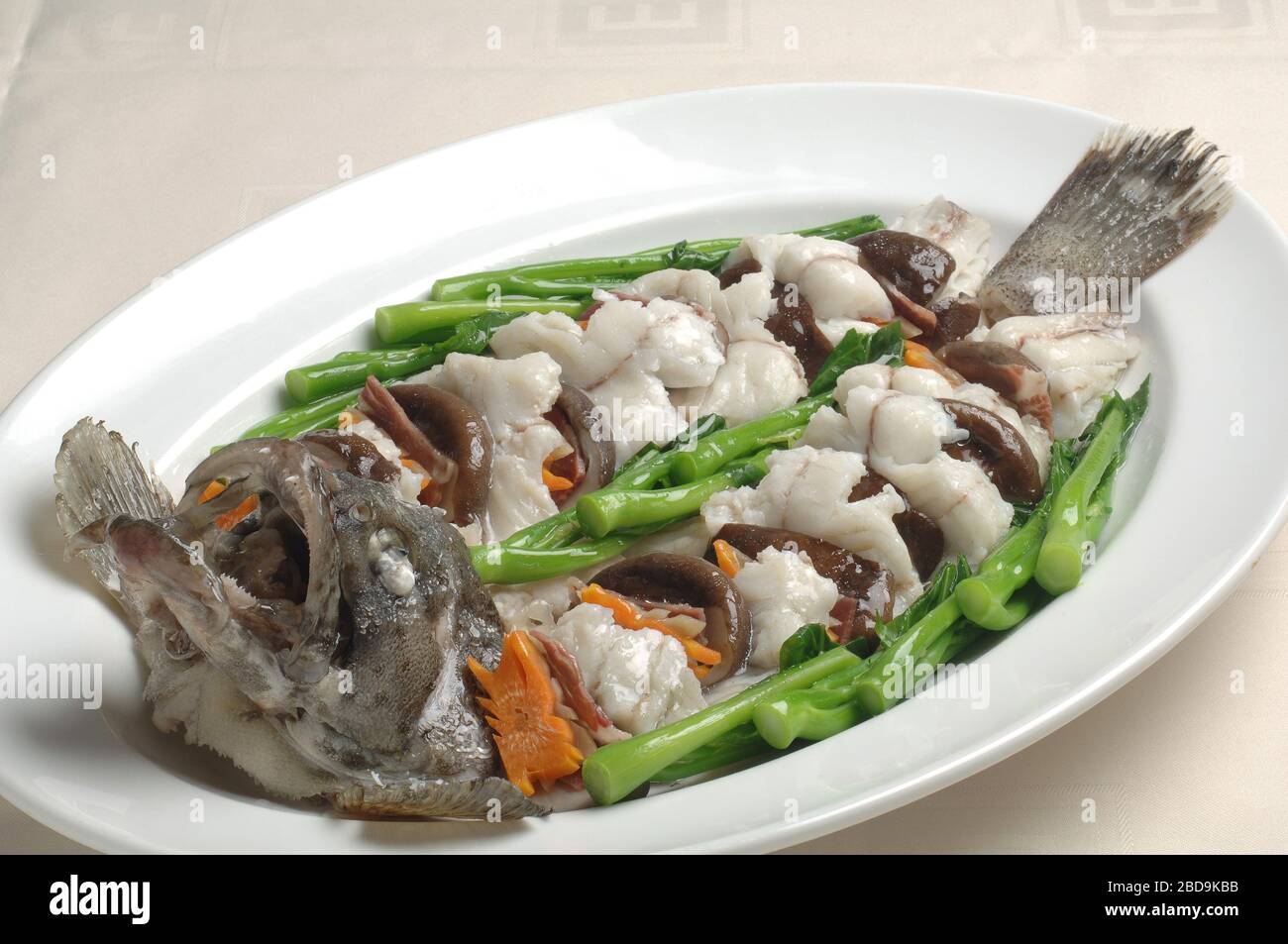 Food portrait of Grouper cuisine Stock Photo - Alamy