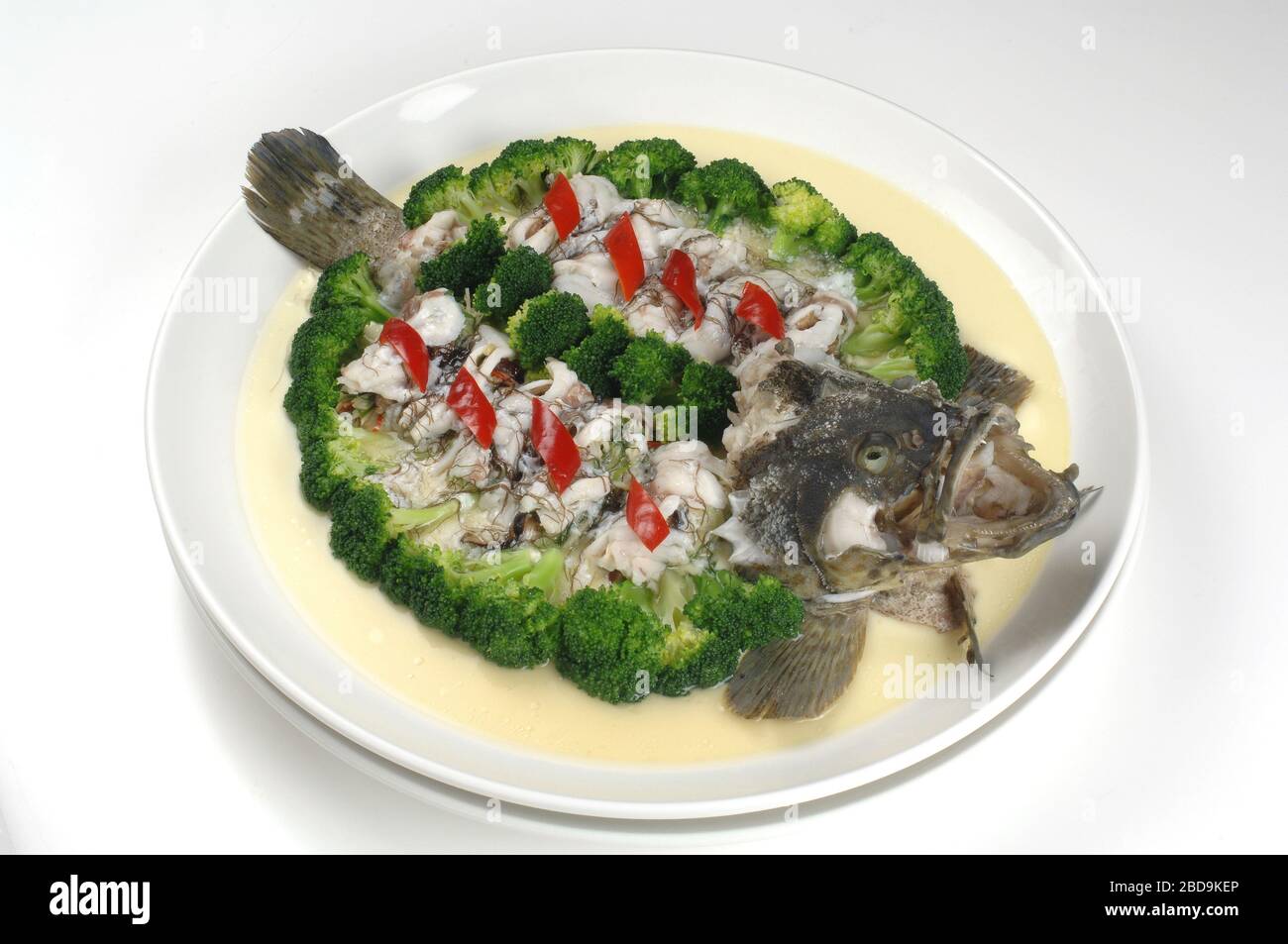 Food portrait of Grouper cuisine Stock Photo - Alamy
