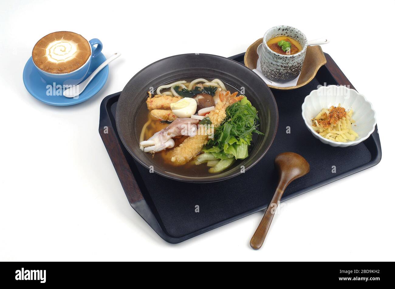 Food portrait of a meal set various food served on one plate Stock ...