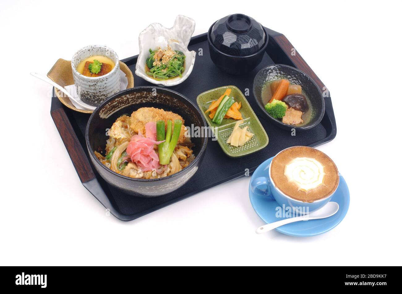 Food portrait of a meal set various food served on one plate Stock ...